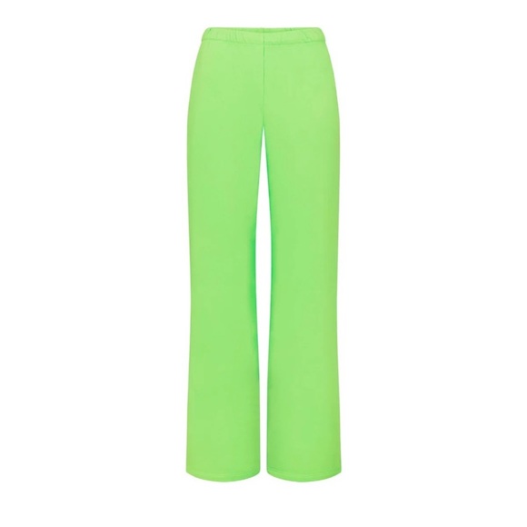 SKIMS | Pants & Jumpsuits | Skims Light French Terry Pant Neon Green ...